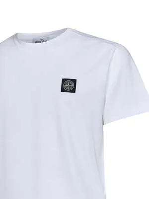 Stone Island White 60/2 Cotton Jersey Slim-fit T-shirt - Multicolor