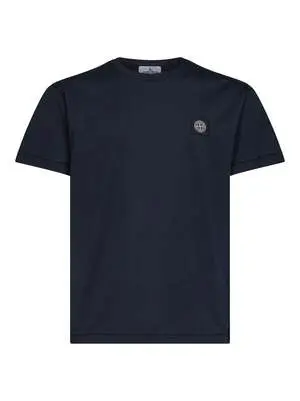 Stone Island Navy Blue 60/2 Cotton Jersey Slim-fit T-shirt - Multicolor