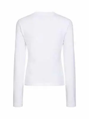 Jacquemus White Grosgrain Long-sleeved T-shirt - Multicolor