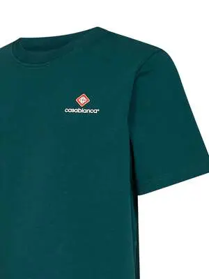 Casablanca Green Cotton Jersey Sport Type T-shirt - Multicolor