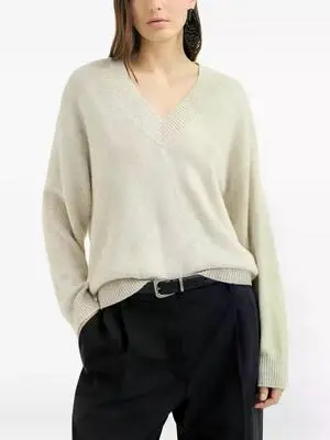 Brunello Cucinelli Cashmere And Silk Diamond-yarn Sweater