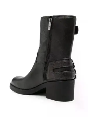 Guess Leather Buckled Boots