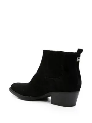 Guess Suede Block-heel Ankle Boots