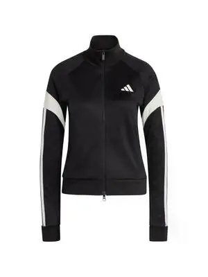 Adidas Tiro Nations Stripe Logo Zip Up Sweatshirt - Black