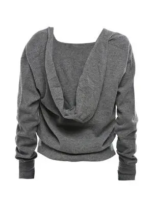 Malo Hooded V-neck Sweater