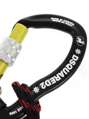 Dsquared2 Double-carabiner Textile Keyring