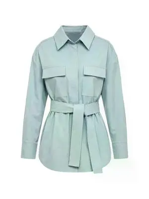 SUPER BLOND Belted Shirt - Blue
