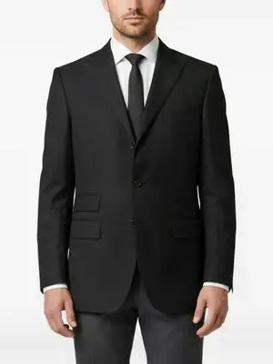 TOM FORD Striped Single-breasted Blazer - Black