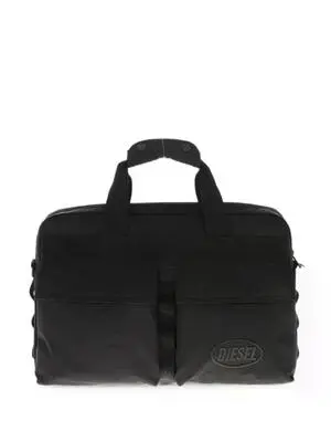 DIESEL® Logo-patch Briefcase - Black