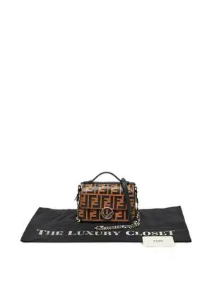 Fendi Micro Double Baguette Leather Tote Bag