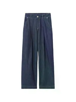 Claudie Pierlot Pleated Wide-leg Jeans