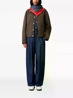 Claudie Pierlot Pleated Wide-leg Jeans