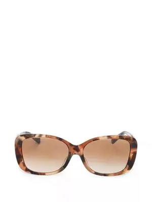 COACH Tortoiseshell-effect Rectangle-frame Sunglasses