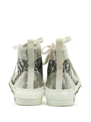 Dior B23 Oblique High-top Sneakers - White