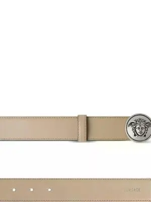 Versace Medusa Buckle Belt - Neutrals