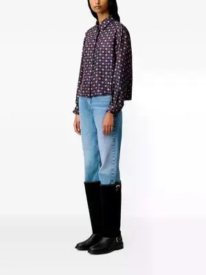 Claudie Pierlot Printed Silk Shirt