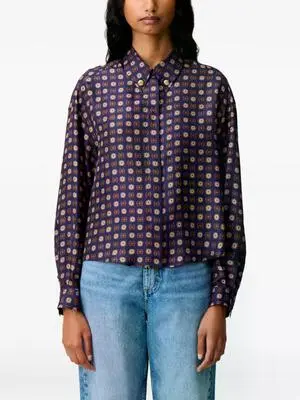 Claudie Pierlot Printed Silk Shirt