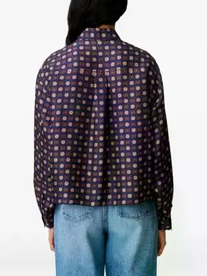 Claudie Pierlot Printed Silk Shirt