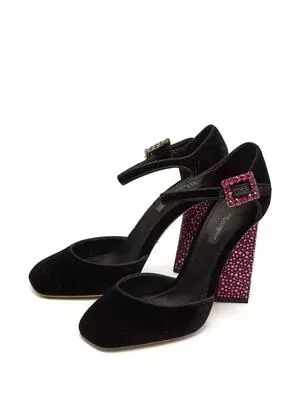 Dolce & Gabbana Crystal-embellished Block-heel Pumps