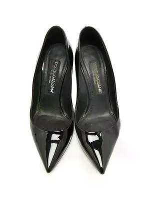 Dolce & Gabbana Patent Pointed Toe Stiletto Pumps