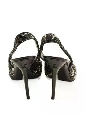 LOUIS VUITTON Liza Sequin-embellished Slingback Pumps