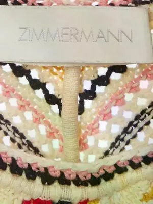 Zimmermann Striped Crochet-knit Midi Dress