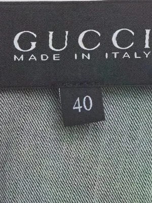 Gucci Bib-detail Chambray Blouse