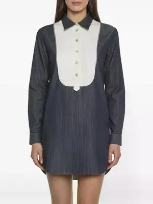 Gucci Bib Detail Chambray Shirt