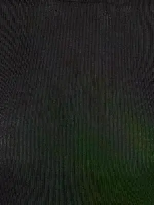 Saint Laurent Ribbed Knit Sleeveless Top