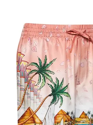 Casablanca Silk Printed Ethereal Shorts