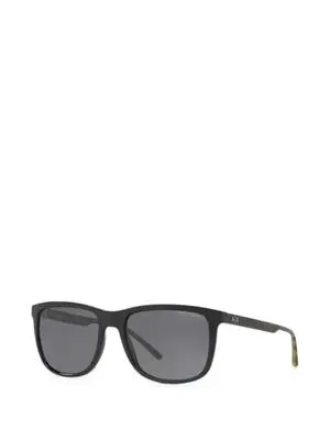 Armani Exchange Tortoiseshell-effect Rectangle-frame Sunglasses