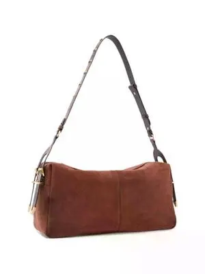 Pinko Suede Shoulder Bag - Brown