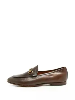 Gucci Horsebit Jordaan Loafers - Brown