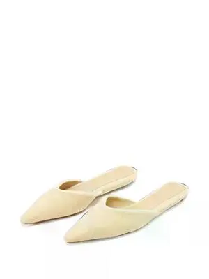 BOTTEGA VENETA Pointed-toe Velvet Mules