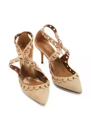 AQUAZZURA Studded Lace-up Pumps