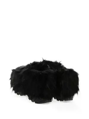 Sacai Faux-fur Lace-up Derby Shoes