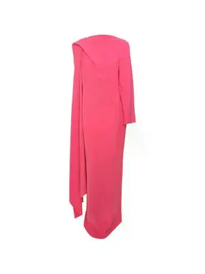 Solace London Lydia Crepe Maxi Dress - Pink