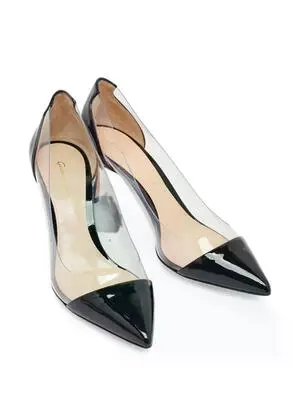 GIANVITO ROSSI Plexi Leather-panel Pumps