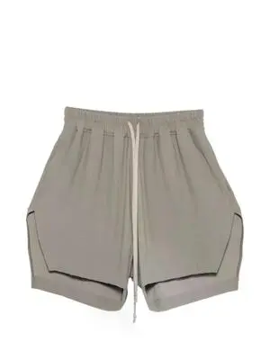 Rick Owens Drawstring Side-slit Shorts - Grey