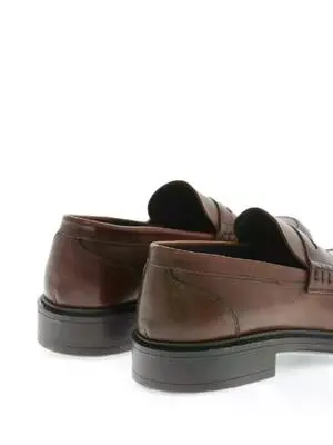 AMEDEO TESTONI Polished-leather Loafers