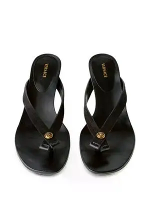 Versace Medusa-plaque Kitten-heel Mules