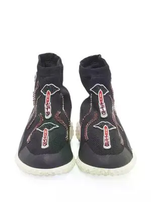 Valentino Garavani Bead-embellished High-top Sneakers