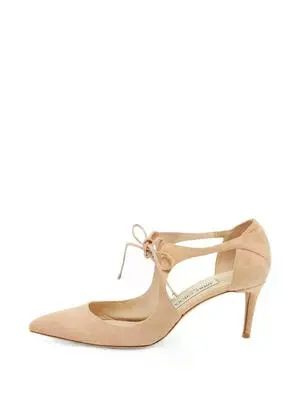 JIMMY CHOO Vanessa Ankle-tie Pumps - Neutrals