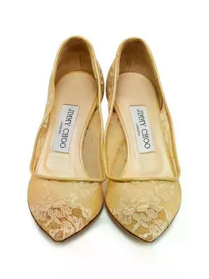 JIMMY CHOO Romy Lace Pumps - Neutrals