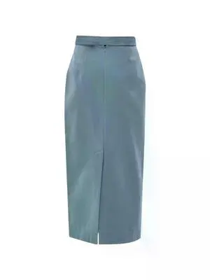 SUPER BLOND Belted Pencil Midi Skirt