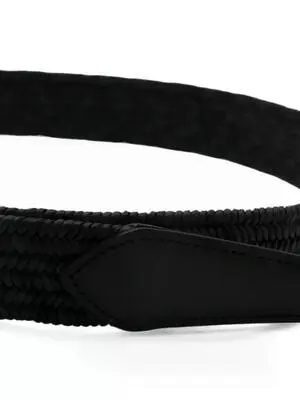Canali Woven Leather Belt
