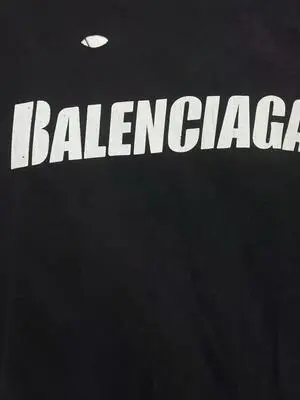 Balenciaga Caps Destroyed Flatground T-shirt