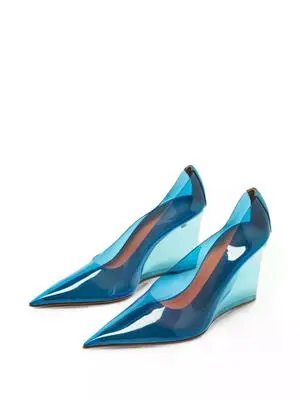 Amina Muaddi Ane Wedge-heel Pumps