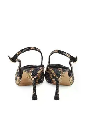Dolce & Gabbana Leopard-print Crystal Embellished Pumps