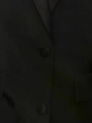 Prada Single-breasted Blazer With Feather Trim